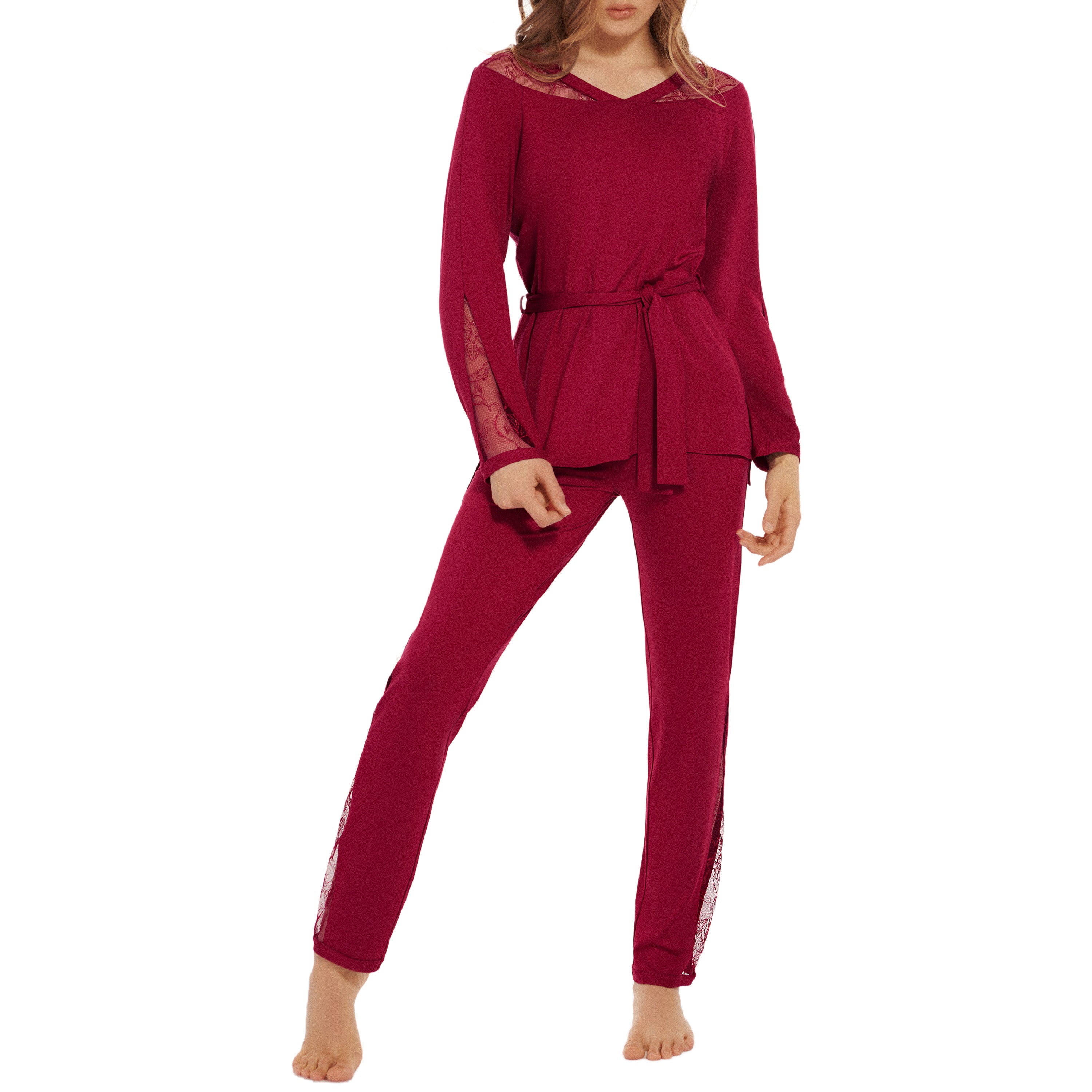 RUBY Pyjama: long trousers and shirt long sleeves – Lisca